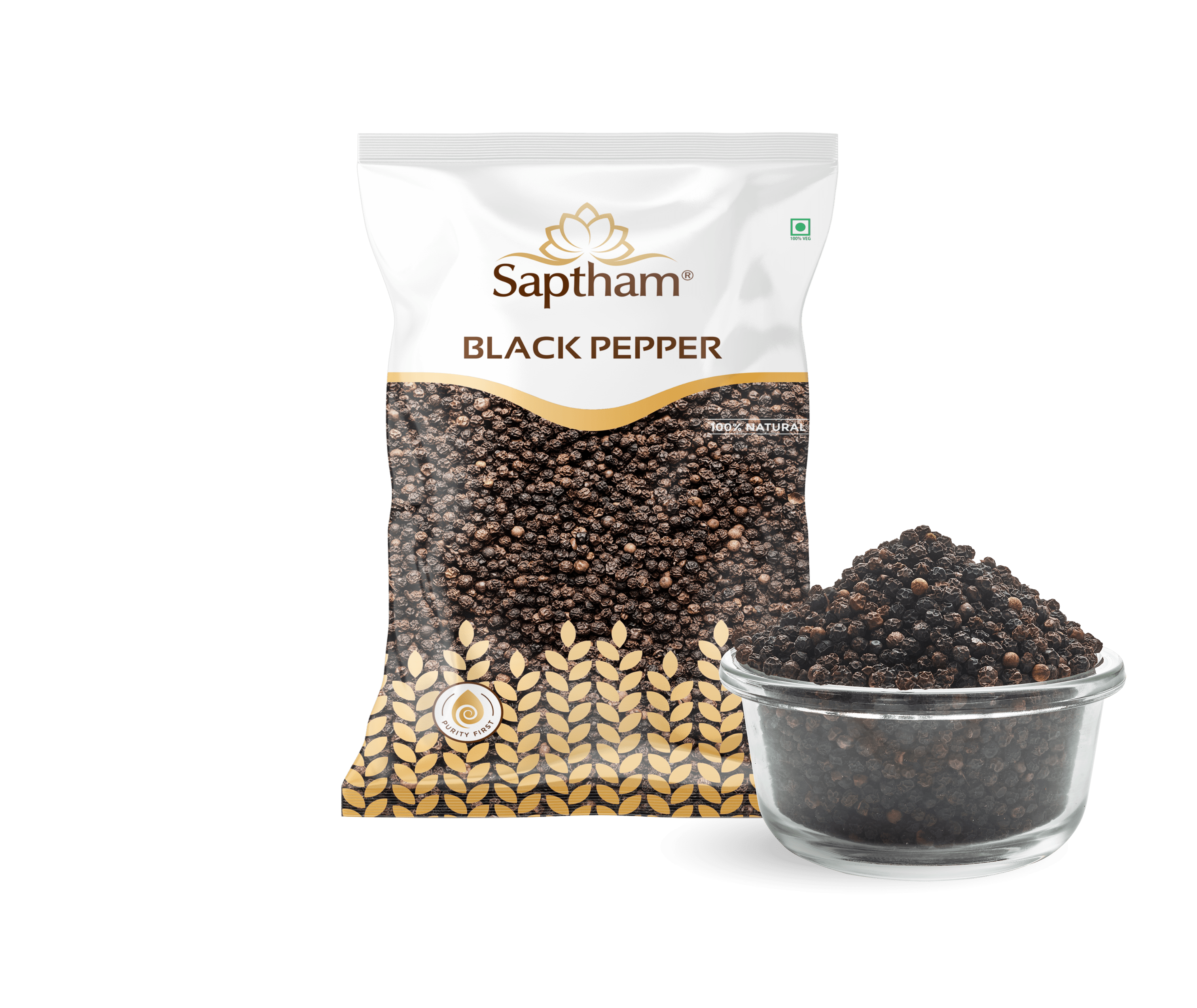 Shop Black Pepper Online - Top Quality at Saptham