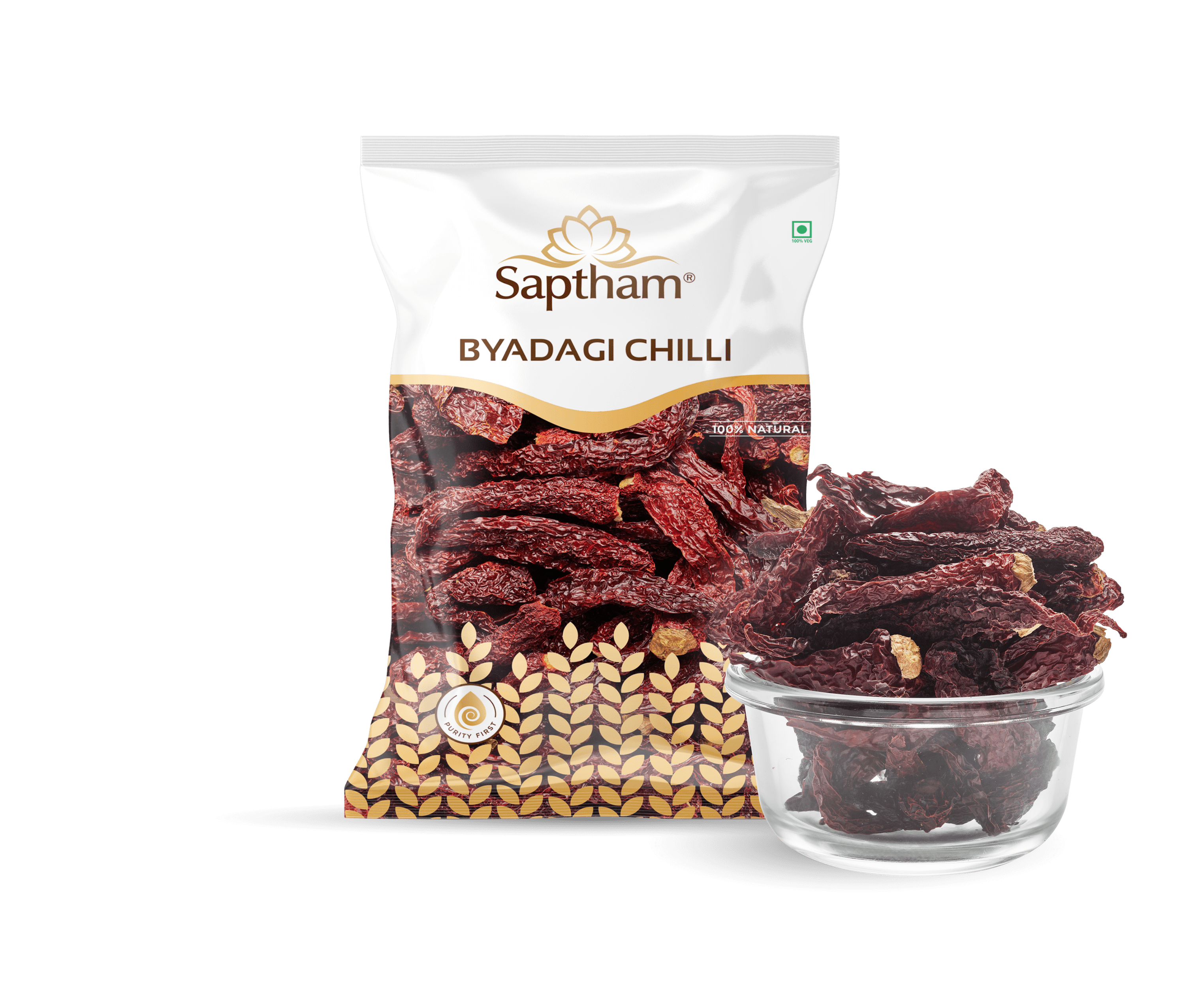 Buy Saptham Byadagi Chilli - Rich Color & Mild Spice