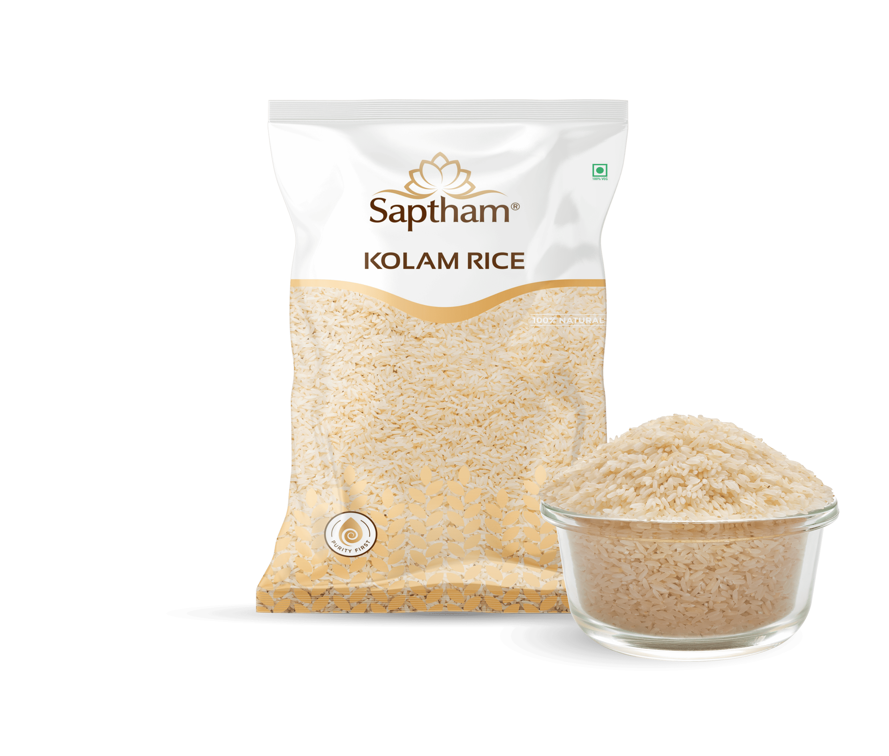 Buy Kolam Rice in Bengaluru - Top Quality Online at Saptham