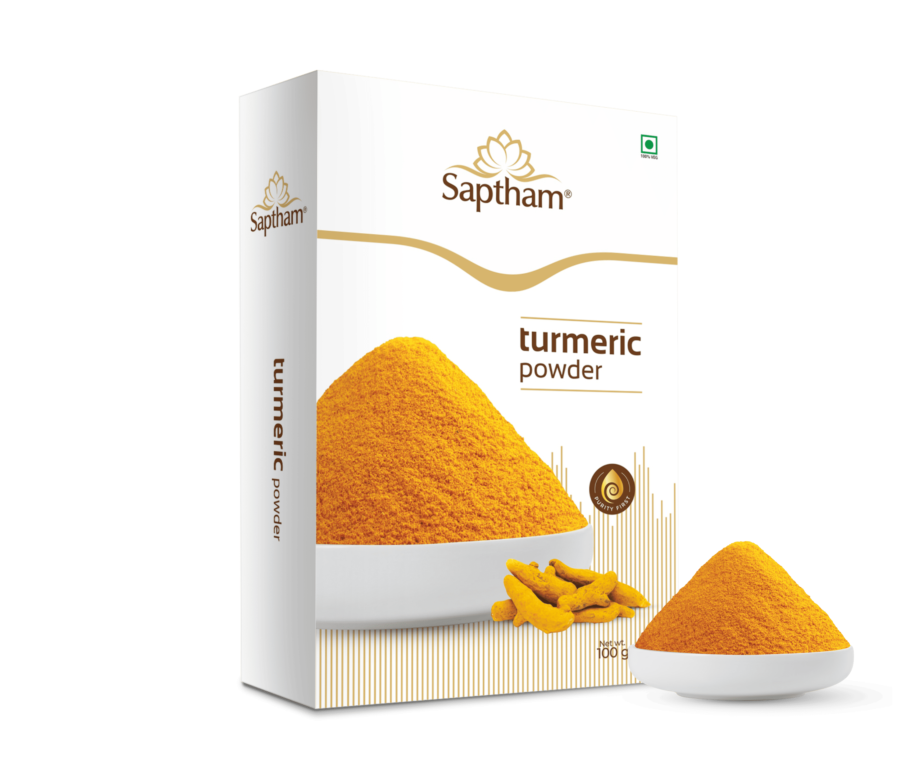 Buy Turmeric Powder in Bengaluru - Pure Quality Online at Saptham