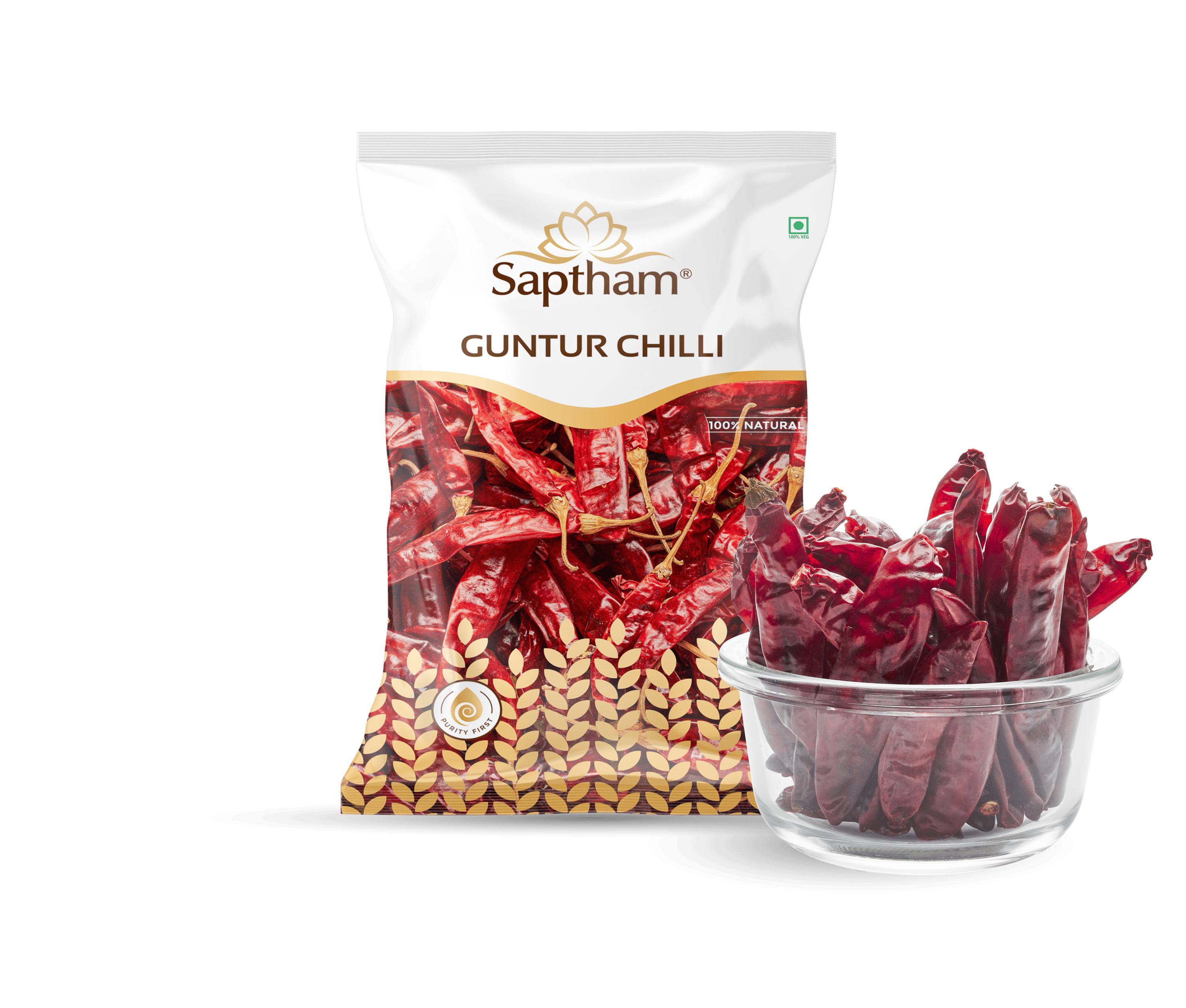 Shop Guntur Chilli Online - Authentic Spices at Saptham